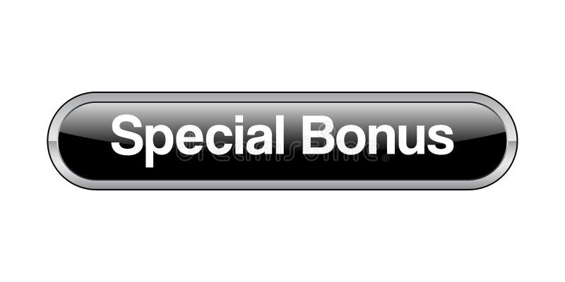 Special bonus button stock illustration. Illustration of account ...