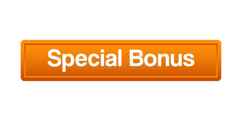 Special bonus button stock illustration. Illustration of button - 121828276