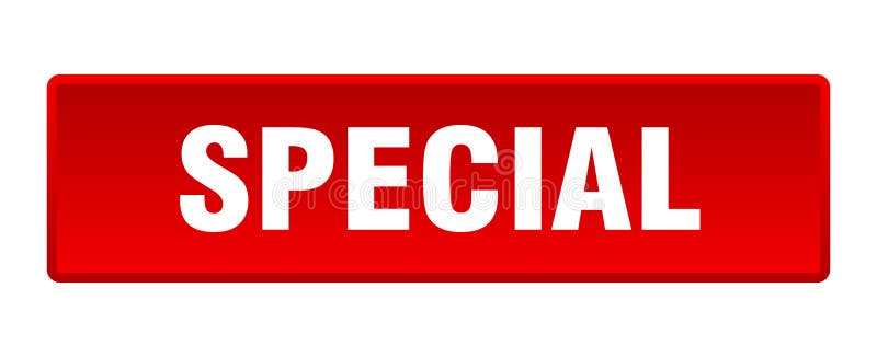 Special Button. Special Square Isolated Push Button Stock Vector ...