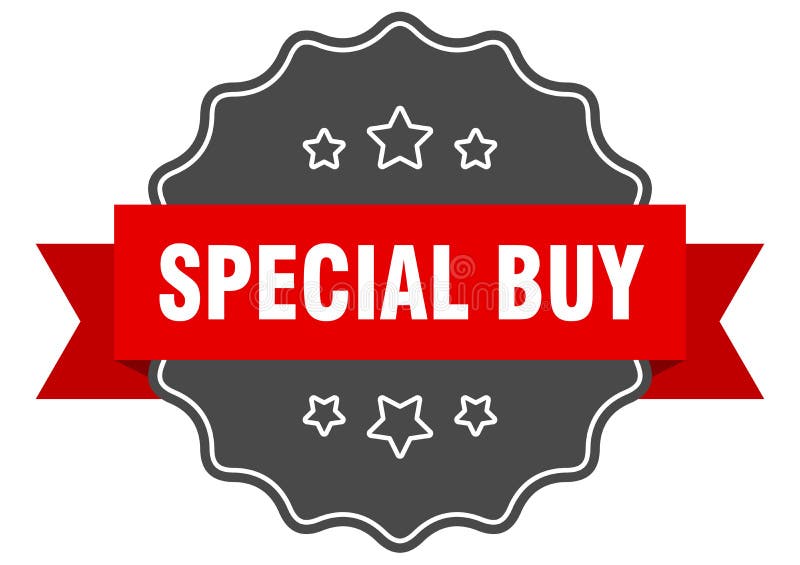 Special buy label stock vector. Illustration of ribbon - 194917659
