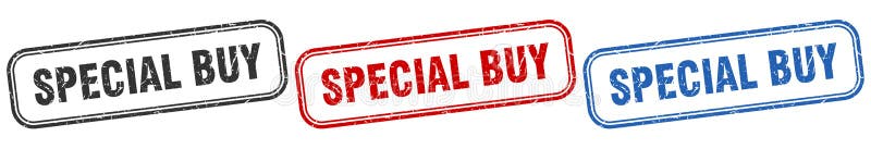 Special Buy Square Isolated Sign Set. Special Buy Stamp Stock Vector ...