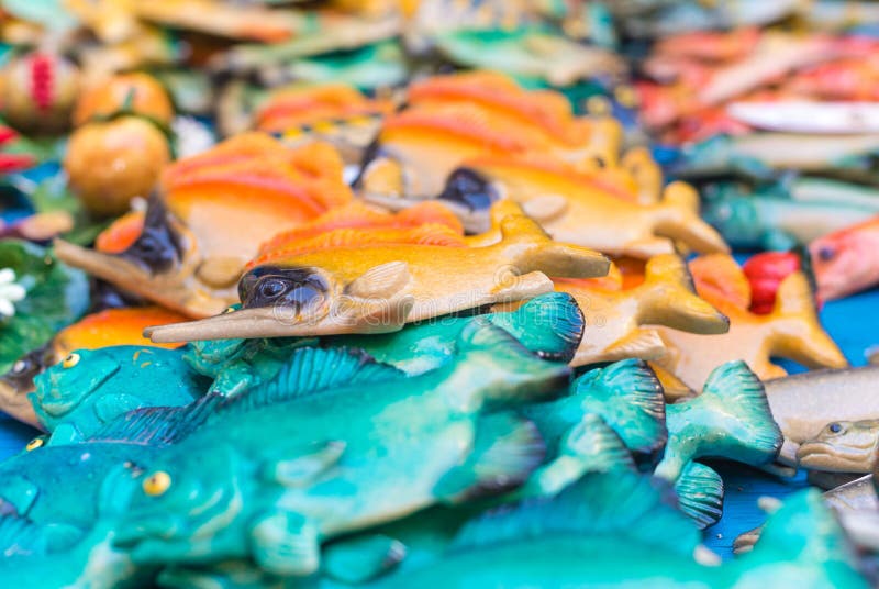Special Ceramic Depictions of Fish Typical of the Mediterranean Sea ...