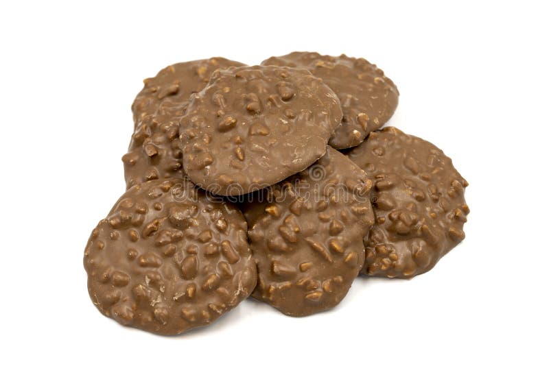 Special Chocolate with Hazelnut Particles. Chocolate with Hazelnuts on ...