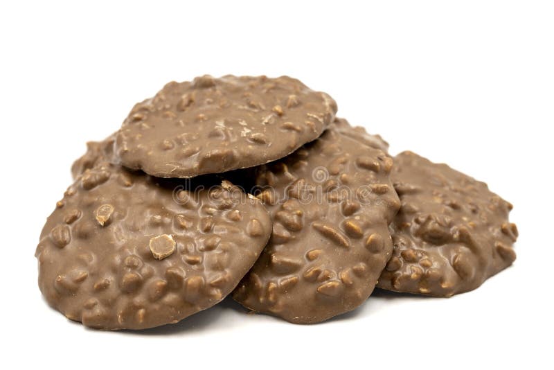 Special Chocolate with Hazelnut Particles. Chocolate with Hazelnuts on ...