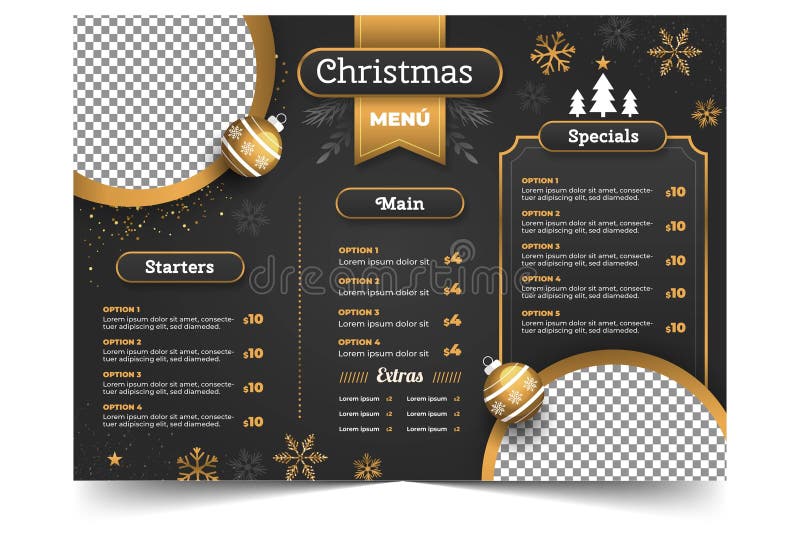 Special Christmas Festive Menu Design Template Stock Vector ...