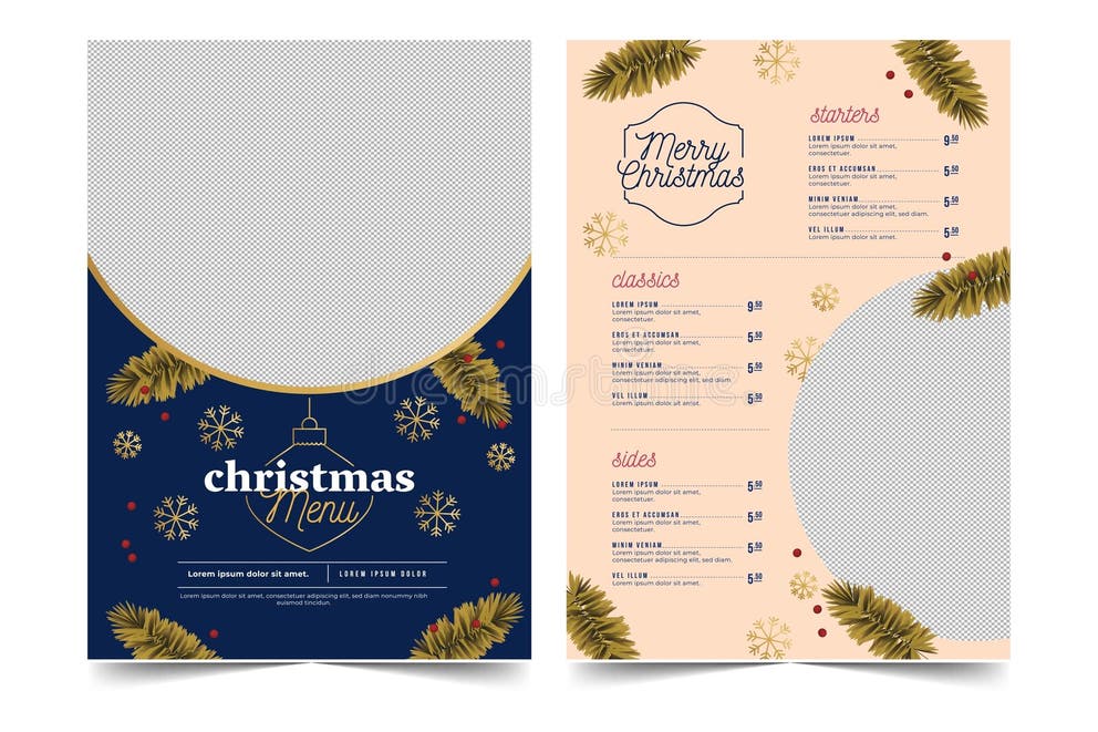 Special Christmas Festive Menu Design Template Stock Vector ...