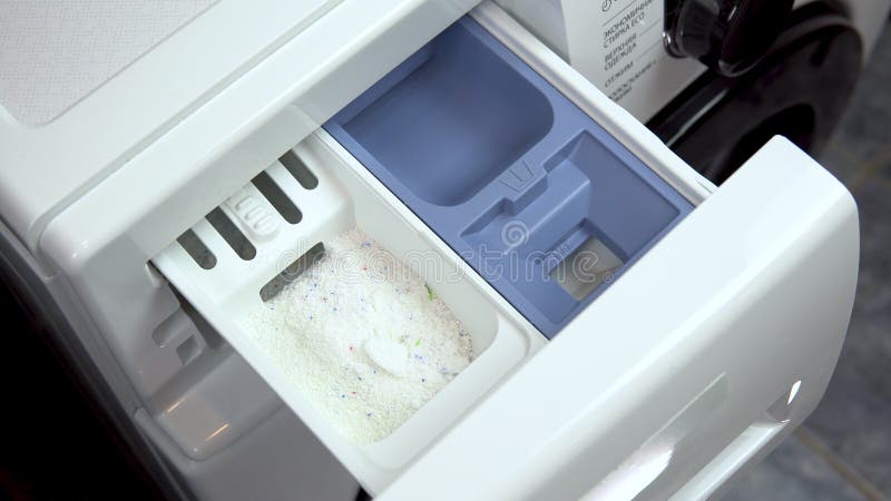 Special Compartment in the Washing Machine for Powder and Liquid Stock ...