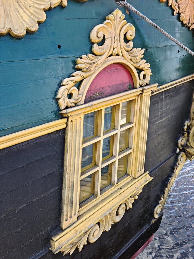 Special Configuration Window in the Stern Superstructure of an Old ...