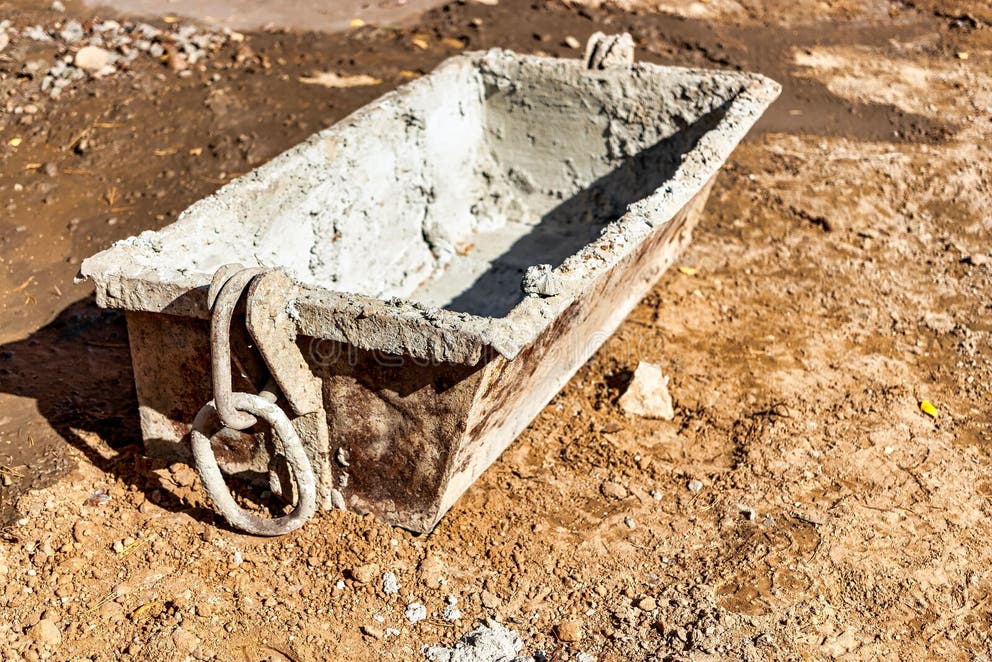 A Special Container in the Form of a Trough for Supplying Mortar or ...