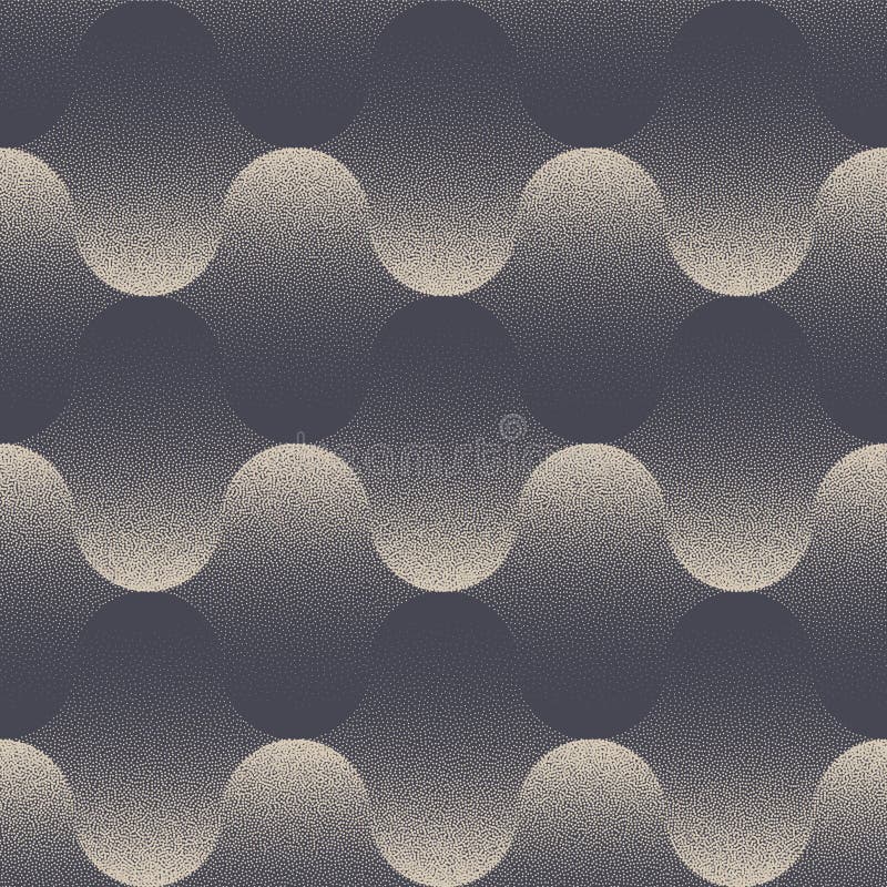 Special 3D Wavy Structure Seamless Pattern Trendy Dotted Vector ...