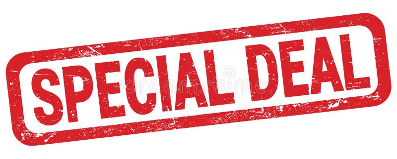 SPECIAL DEAL Text Written on Red Rectangle Stamp Stock Illustration ...