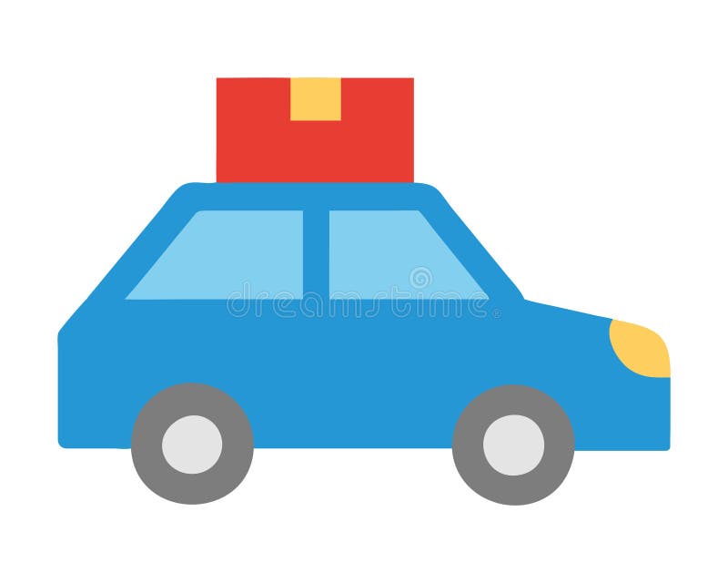 Special Delivery Car Transport Stock Illustration - Illustration of parcel, shipping: 363518147