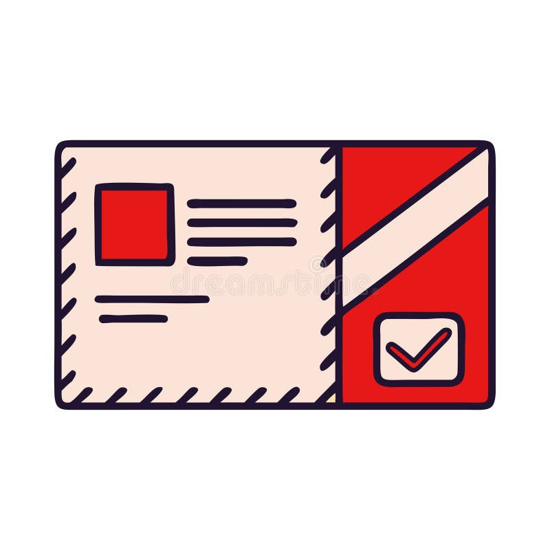 Special Delivery Envelope with Letter Stock Vector - Illustration of ...