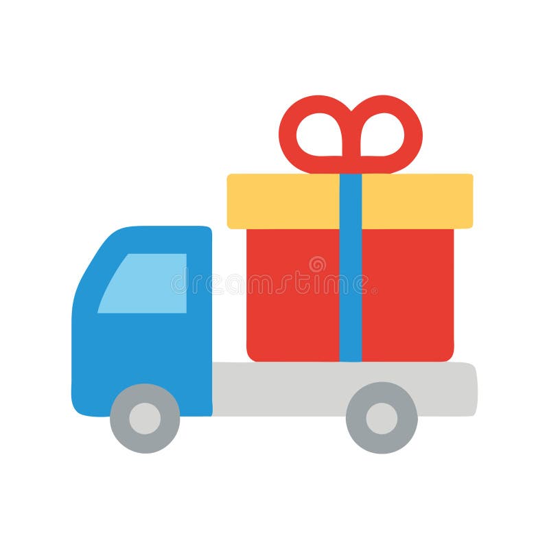 Special Delivery Gift Truck Stock Vector - Illustration of ...