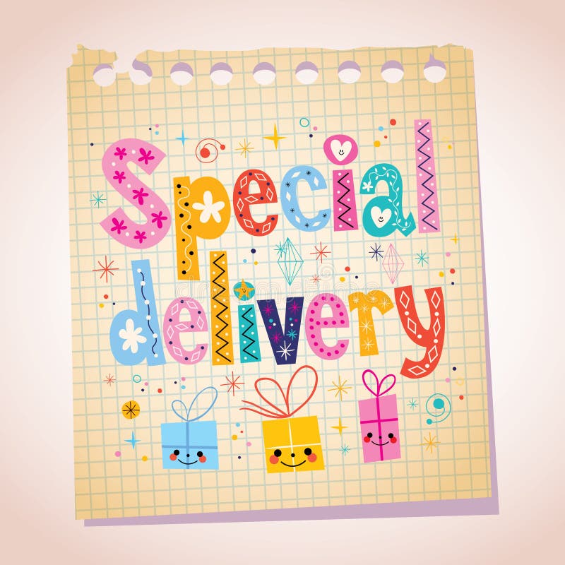 Delivery Note Icons Set, Cartoon Style Stock Vector - Illustration of ...