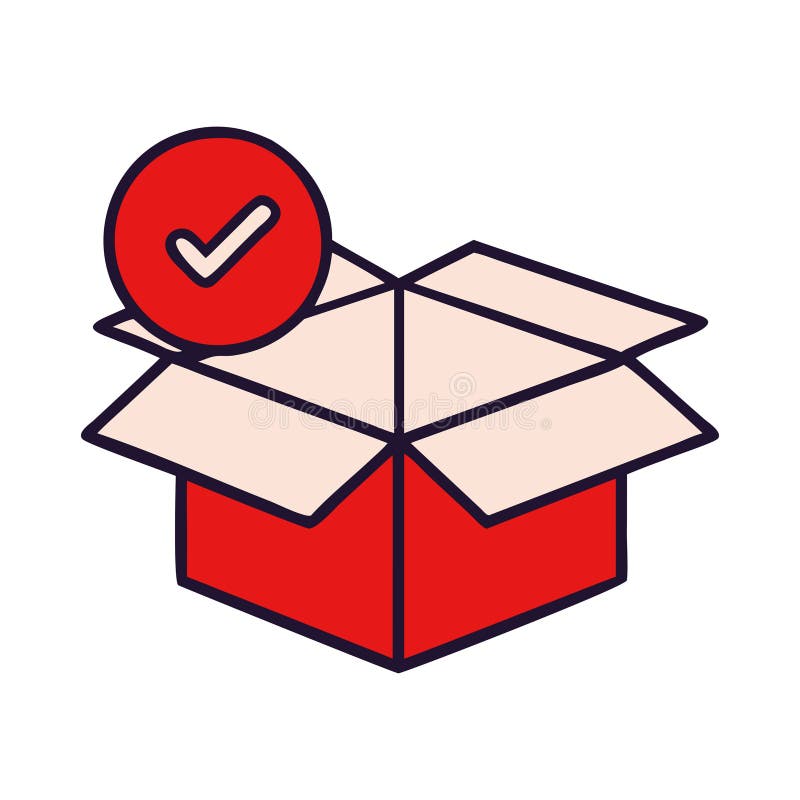 Special Delivery Open Box Design Stock Vector - Illustration of cargo ...