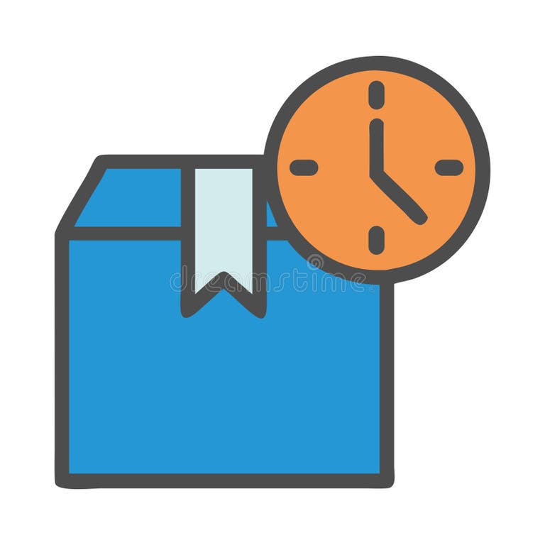 Special Delivery Timely Shipment Stock Vector - Illustration of ...