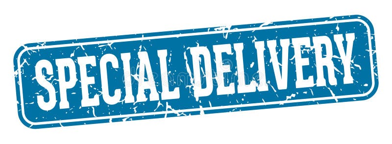 Special Delivery Rectangular Sign. Special Delivery Stamp Stock Vector ...