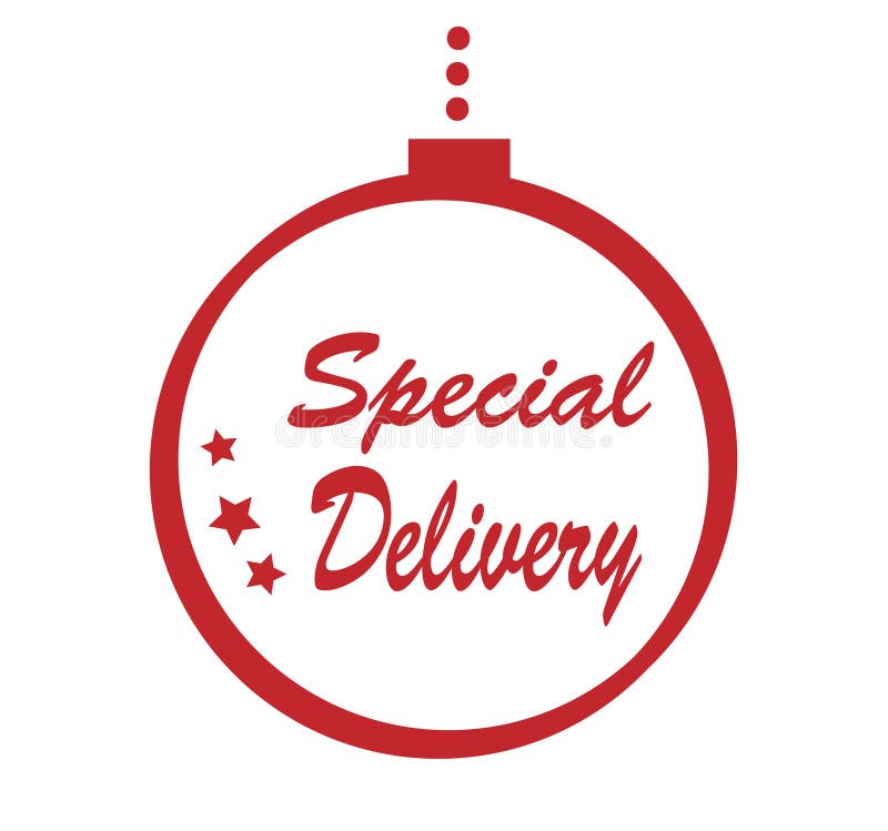 Special delivery red stamp stock illustration. Illustration of delivery ...