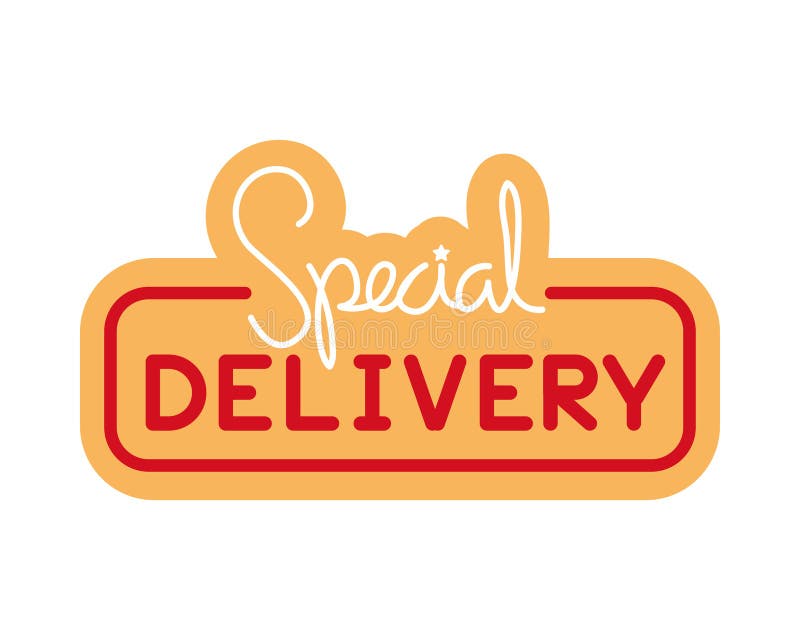 Special Delivery Retro Label Stock Vector - Illustration of sticker ...