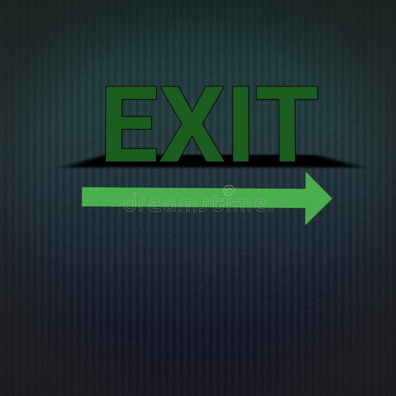 Special Design Exit for Website Stock Illustration - Illustration of ...