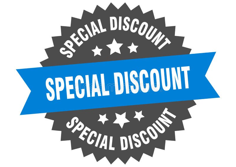 Special Discount Sign. Special Discount Round Isolated Ribbon Label ...