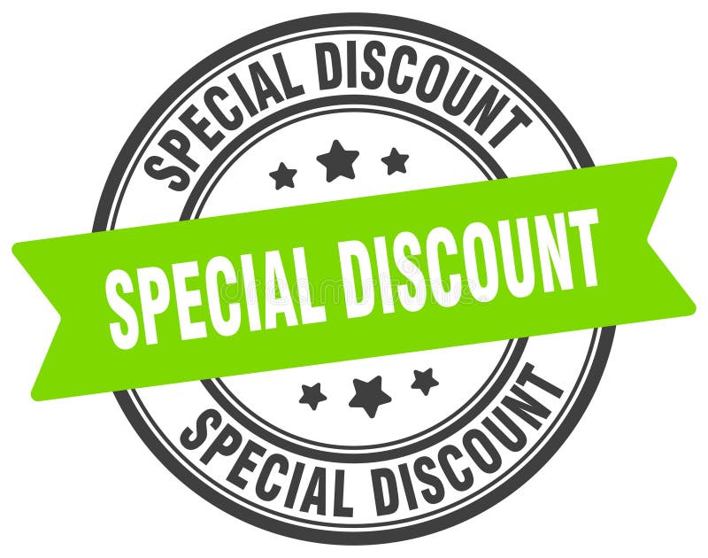 Special Discount Stamp. Special Discount Label on Transparent ...
