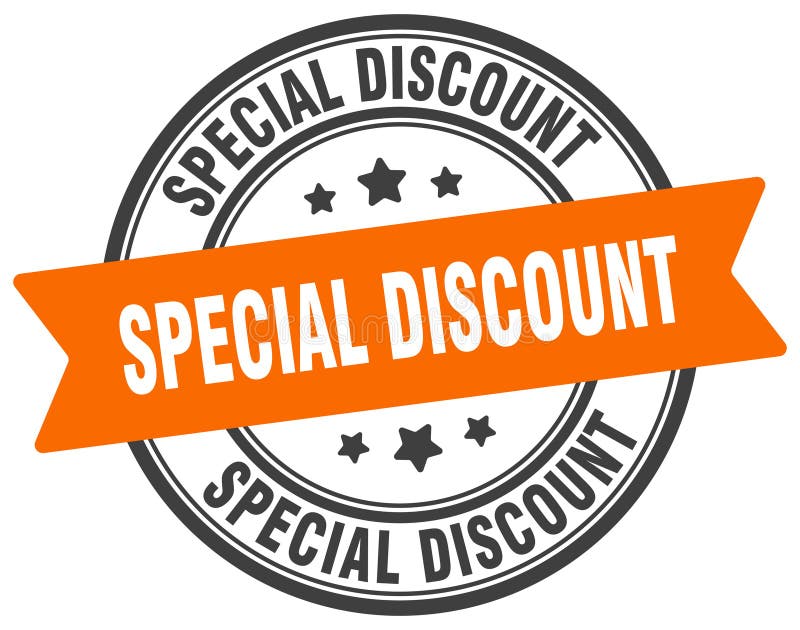 Special Discount Stamp. Special Discount Label on Transparent ...