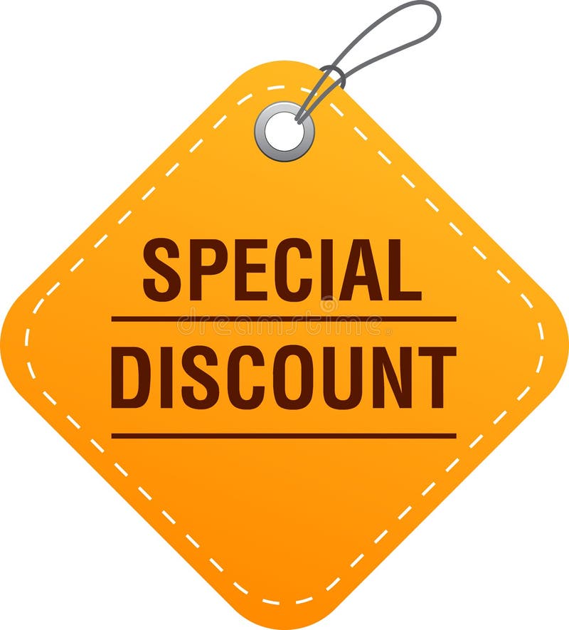 Special Discount Tag Label Red Stock Illustration - Illustration of ...