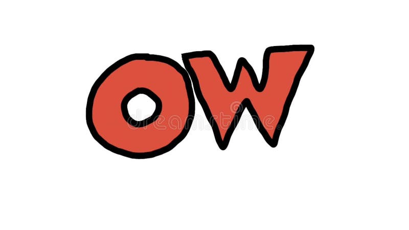 OW! with Sounds stock video. Video of book, noise, animation - 120768655