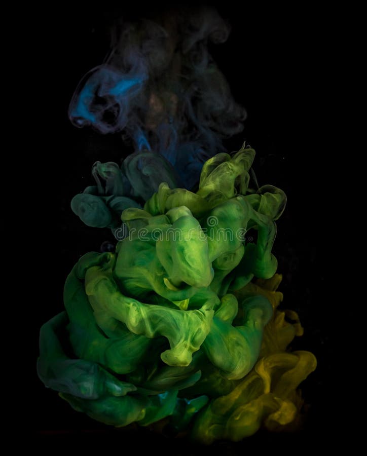 Coloured Liquid Floating in Space Stock Image - Image of bubble, fresh ...