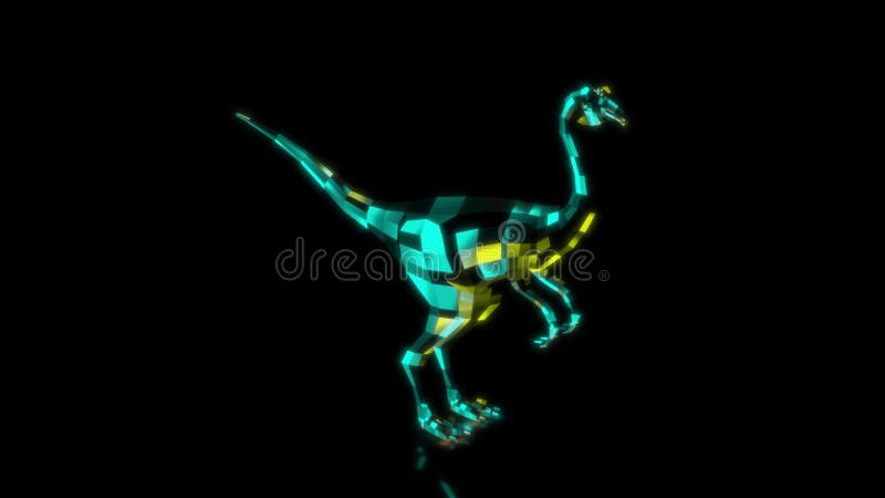 Rendering 3D Animation, VISUAL EFFECTS Gallimimus Dinosaur Model on a ...