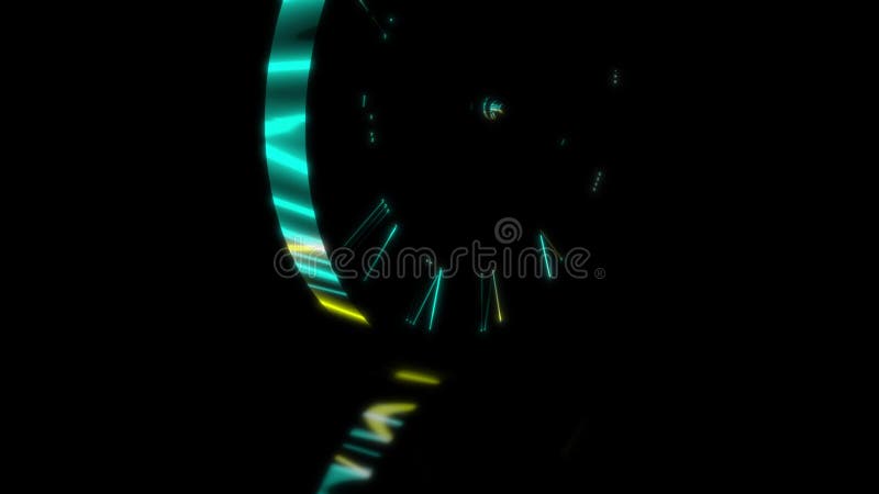 Rendering 3D Animation, Simple Clock Model on a Black Background Stock ...