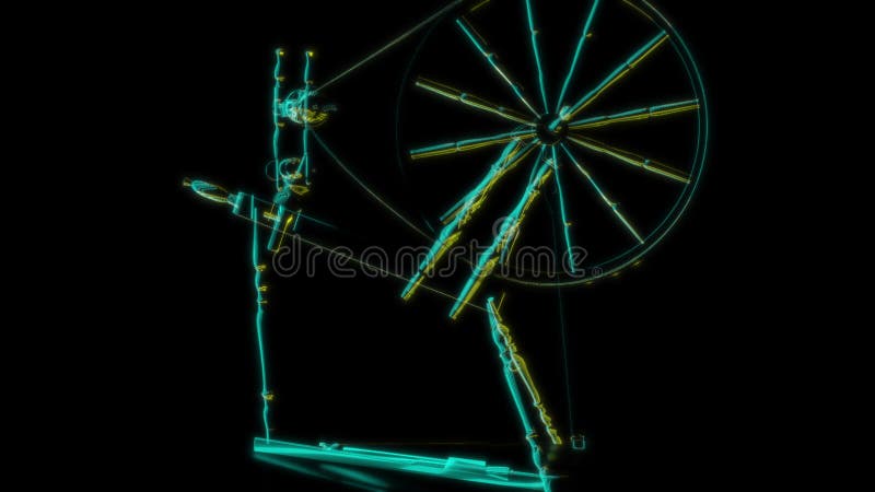 Rendering 3D Animation, VISUAL EFFECTS Spinning Wheel 01 Model on a ...