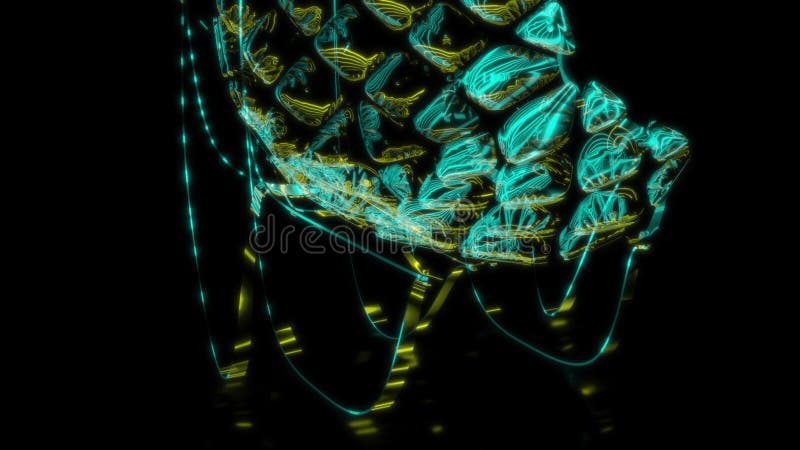 Rendering 3D Animation, VISUAL EFFECTS Turtle Shell Chair Model on a ...