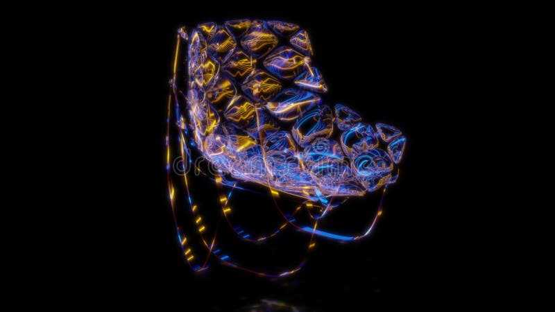 Rendering 3D Animation, VISUAL EFFECTS Turtle Shell Chair Model on a ...