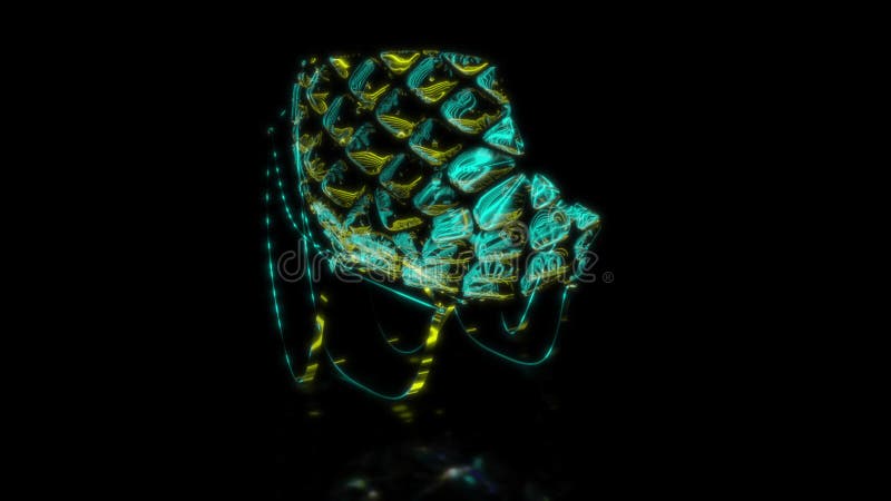 Rendering 3D Animation, VISUAL EFFECTS Turtle Shell Chair Model on a ...