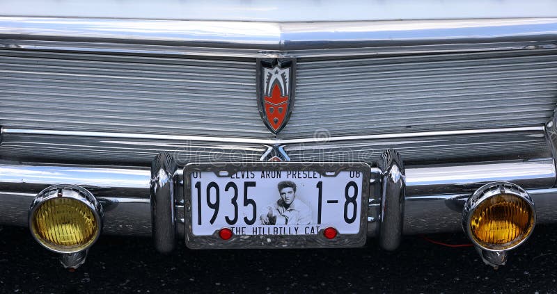 A Special Elvis Aaron Presley Triibute Car Plate Editorial Photography ...