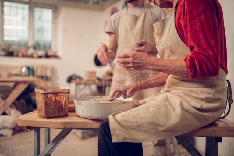 Special Equipment Being Used in Pot Making Stock Image - Image of ...