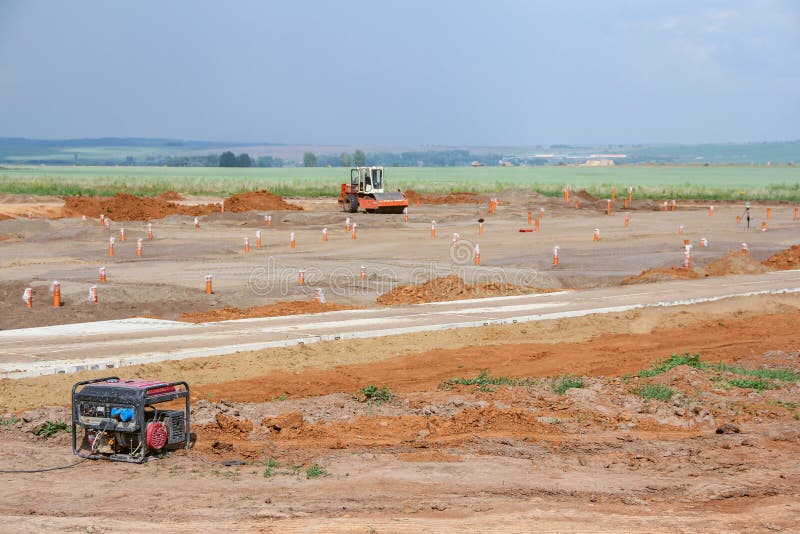 Special Equipment at a Construction Site. Heavy Machinery Stock Photo ...