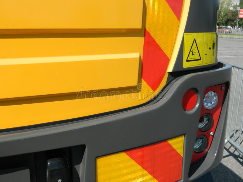 Special Equipment Excavator Rear View Large Stock Image - Image of rear ...