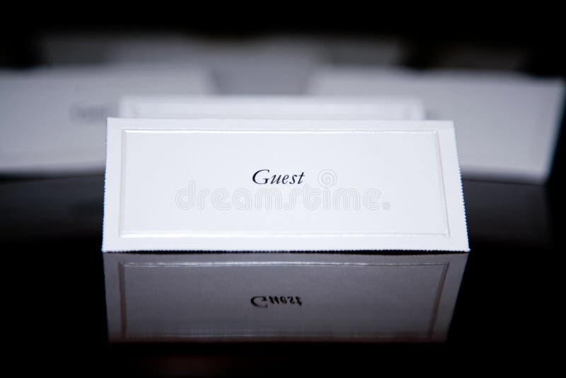 Special Event: Name Card stock photo. Image of tables - 22325002