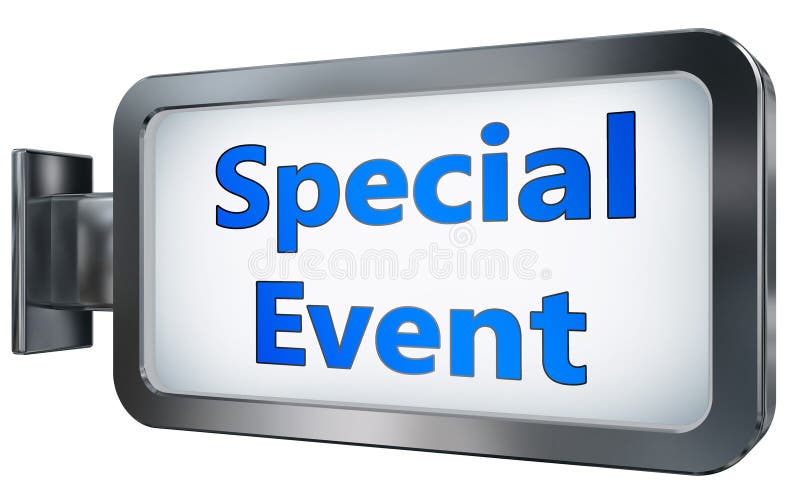 Special event ahead sign stock illustration. Illustration of laptop ...