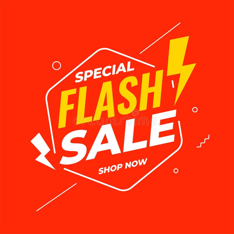 Special Flash Sale Modern Banner Design Stock Vector - Illustration of ...
