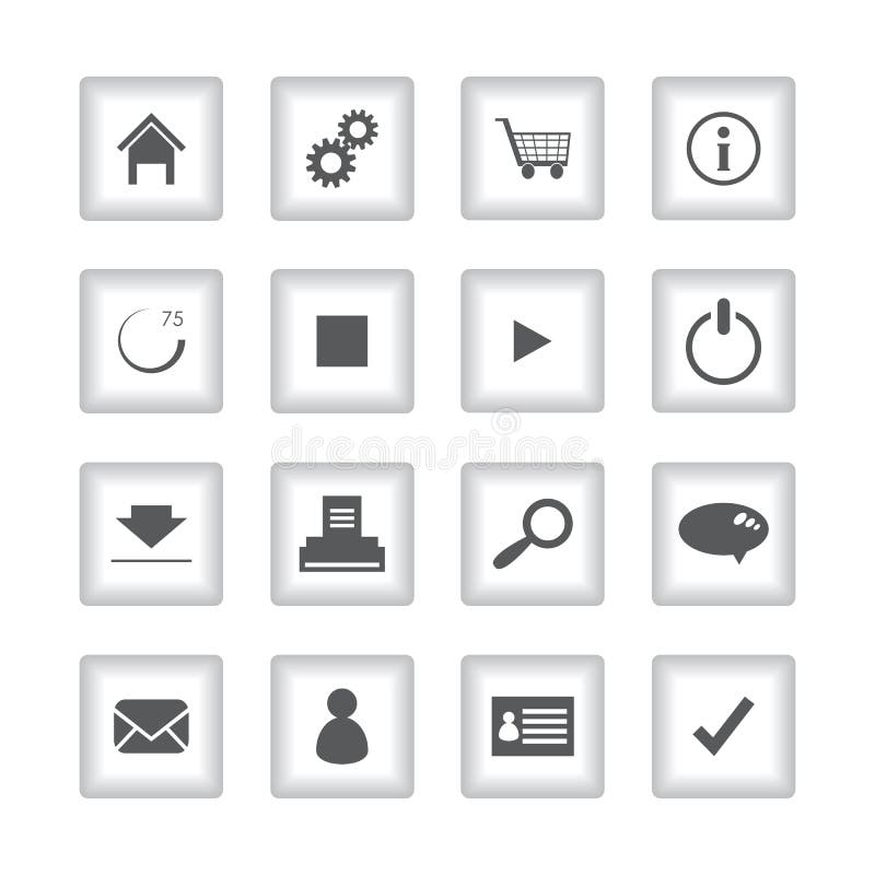 Flat ui icons stock vector. Illustration of design, identification ...