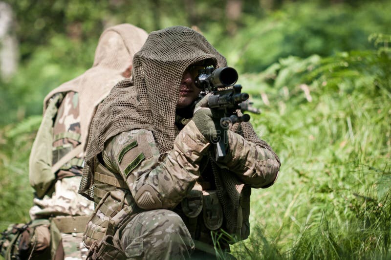 Special Forces Defending Their Ground Stock Image - Image of army ...