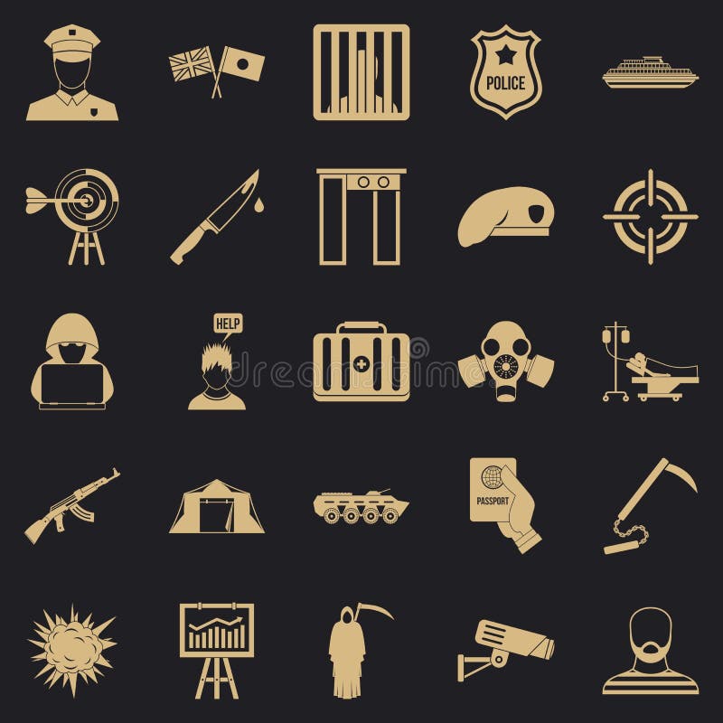 Special Forces Icons Set, Simple Style Stock Vector - Illustration of ... Special Forces Icons Set, Simple Style Stock Vector - Illustration of ...