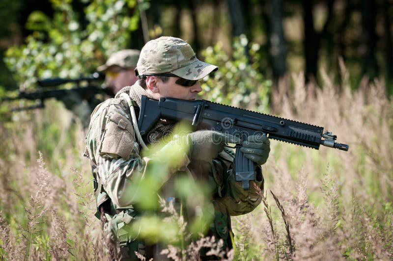Special Forces Soldiers on Patrol Stock Image - Image of iraq, marine ...