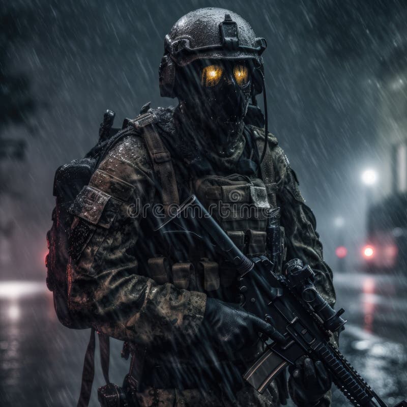 Night Vision Tactical Helmet Stock Illustrations – 39 Night Vision ...