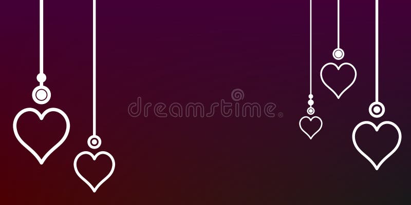 Special Frame Border Illustration with Creatively Aligned Hearts for ...